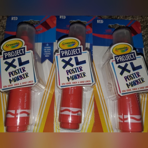 Crayola | Party Supplies | 3 Crayola Red Project Xl Poster Marker ...
